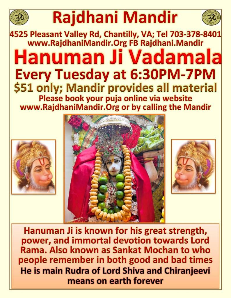 Hanuman-Ji-Bada-Vermala-Puja-2022 - Rajdhani Mandir